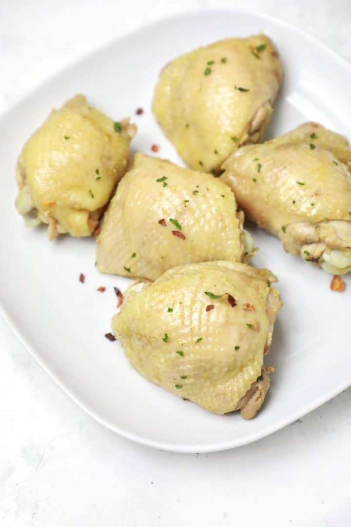 Boiled Chicken Thighs (How To Boil Chicken Thighs) - Recipe Vibes