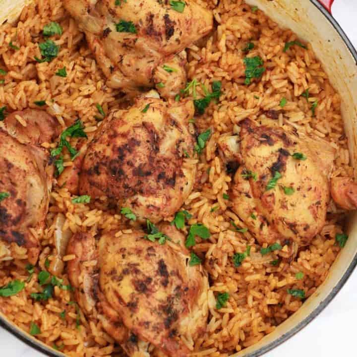 One Pot Chicken and Rice - Recipe Vibes