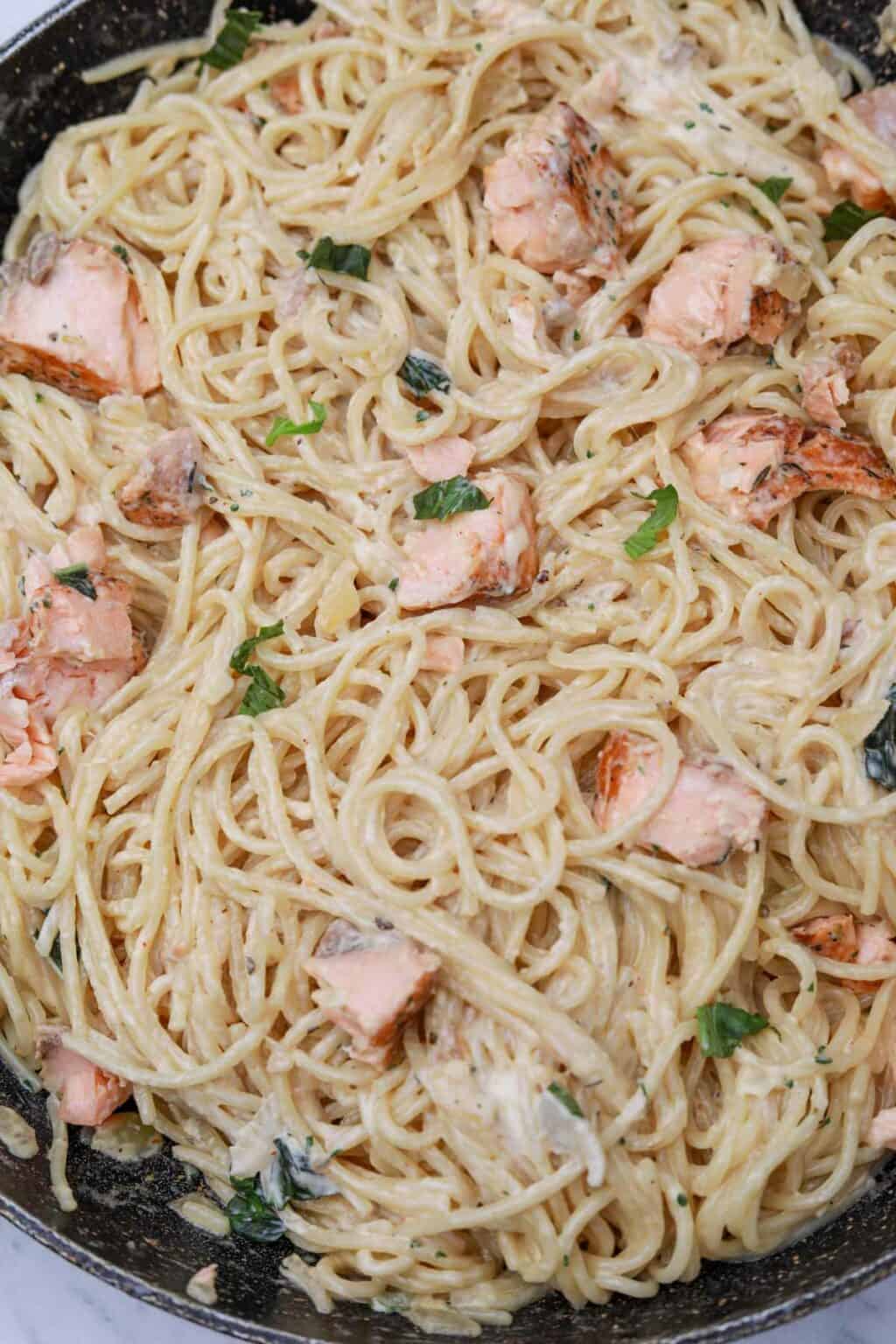 Creamy Salmon Pasta Recipe - Recipe Vibes